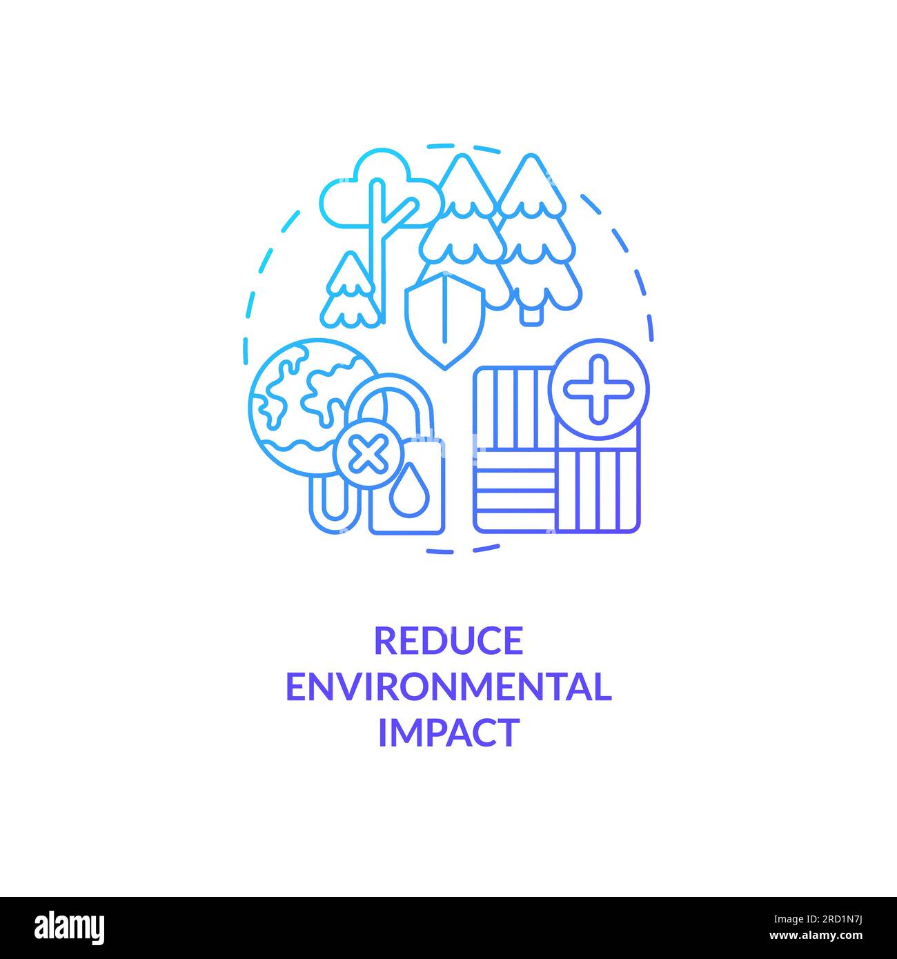 Thin line reduce environmental impact icon concept Stock Vector Image ... Thin line reduce environmental impact icon concept Stock Vector Image ...