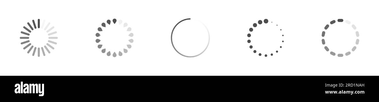 Download sign set. Load icons set. Load system. Data load. Loading bar ...