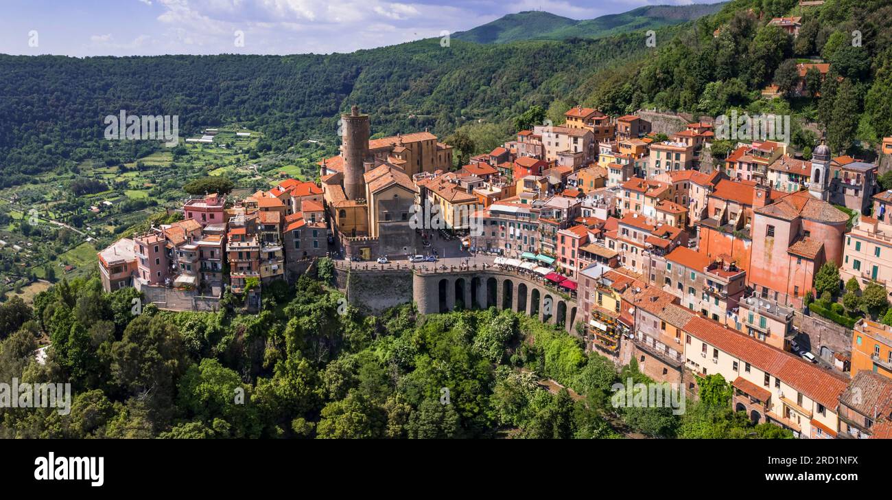 Aerial volcanic lake italy hi-res stock photography and images - Alamy