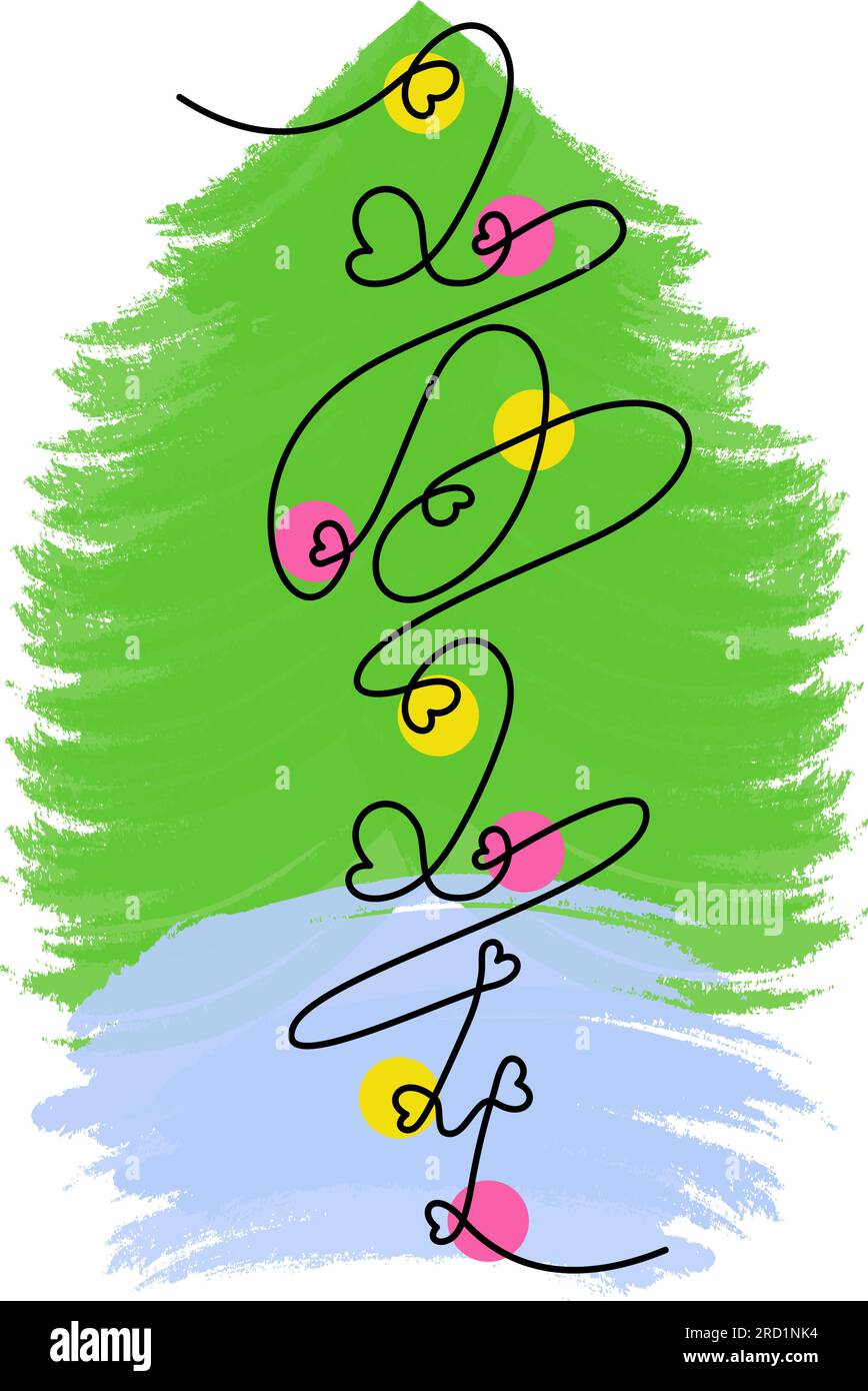 2024 handwritten lettering in one continuous line on a backdrop of ...