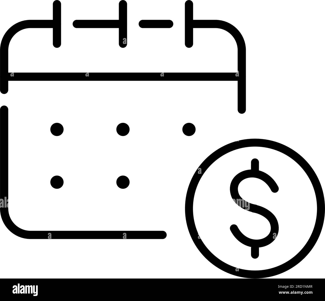 Payments schedule. Mortgage, salary or investment calendar. Pixel ...