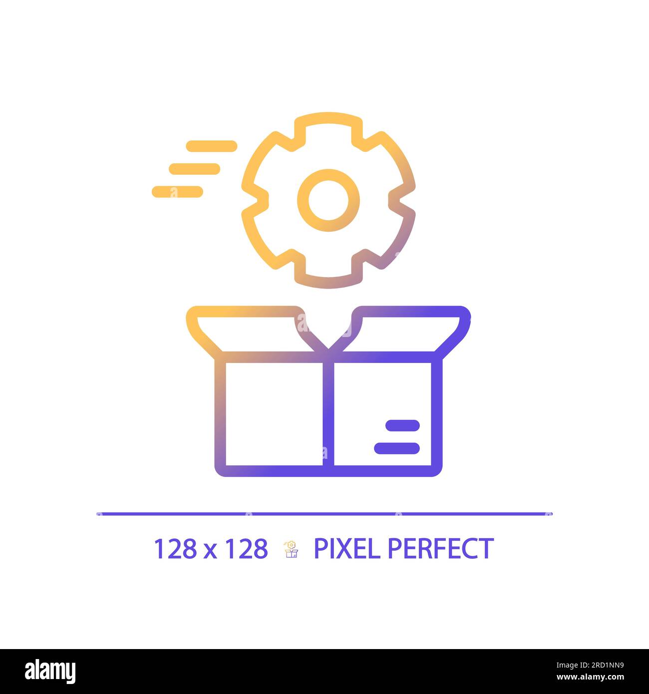 2D gradient optimization linear icon Stock Vector Image & Art - Alamy