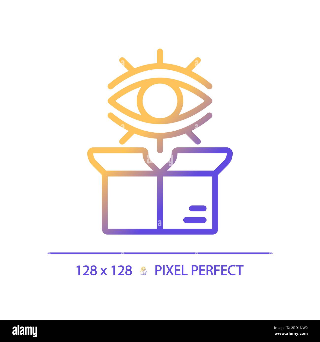 2D gradient product monitoring linear icon Stock Vector Image & Art - Alamy