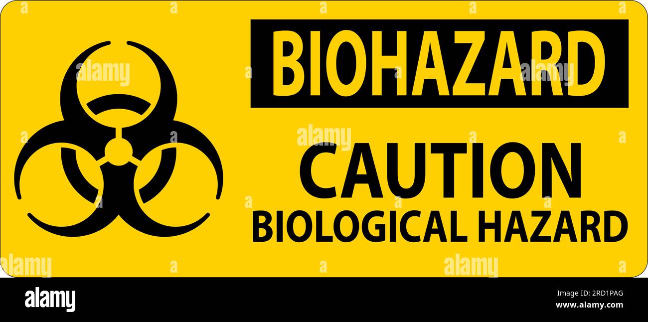 Biohazard Sign Biohazard Caution Biological Hazard Stock Vector Image ...
