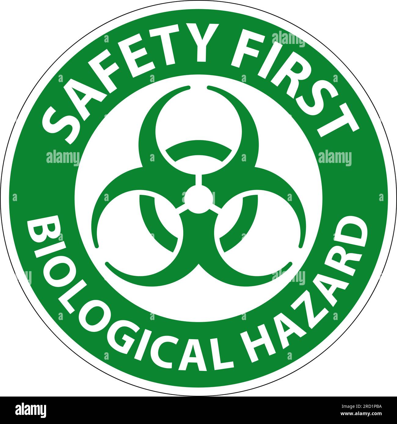 Biohazard label on test tube Stock Vector Images - Alamy