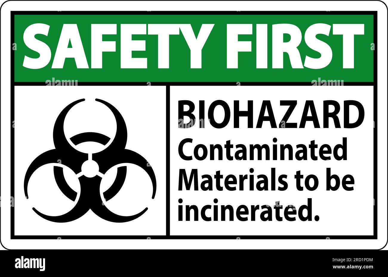Biohazard Safety First Label Biohazard Contaminated Materials To Be ...