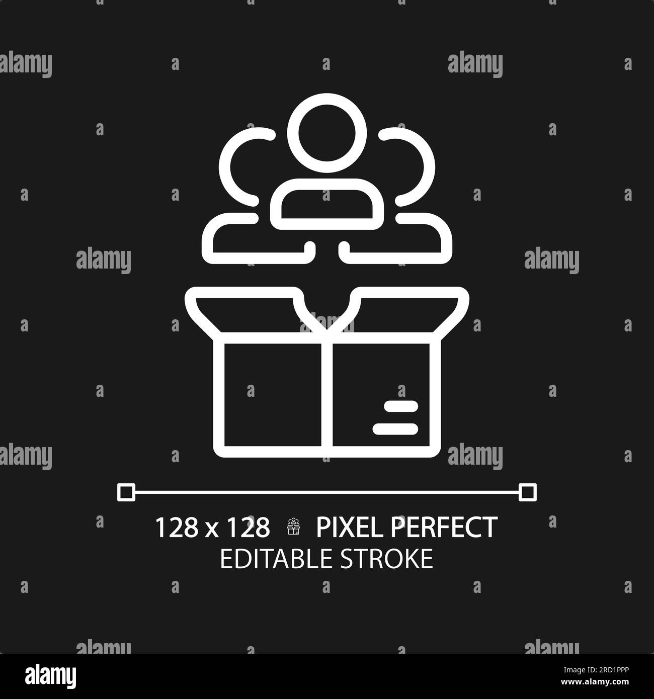 2D customizable customer linear icon Stock Vector Image & Art - Alamy