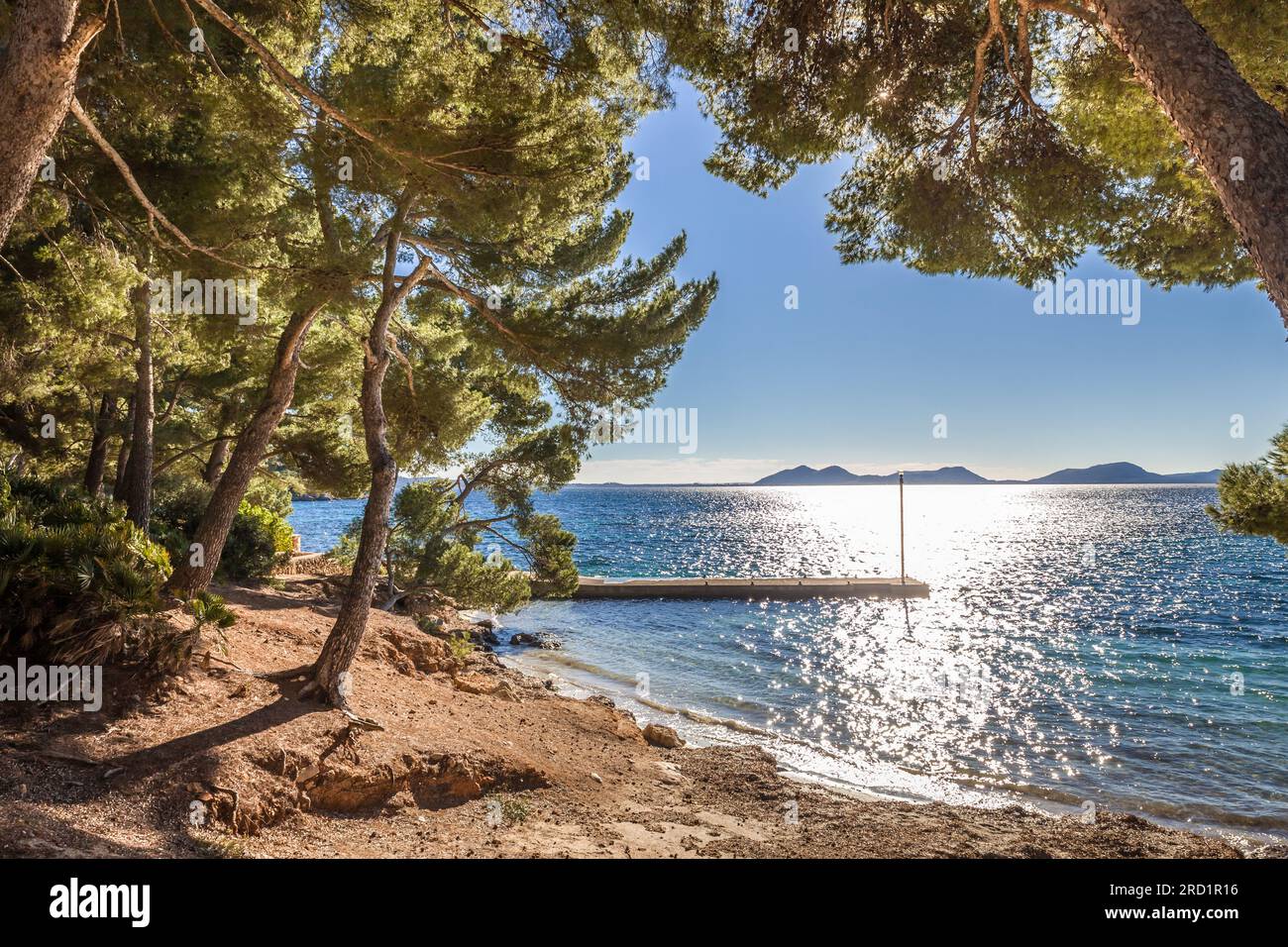geography / travel, Spain, Majorca, harbour de Pollenca, beach Platja ...