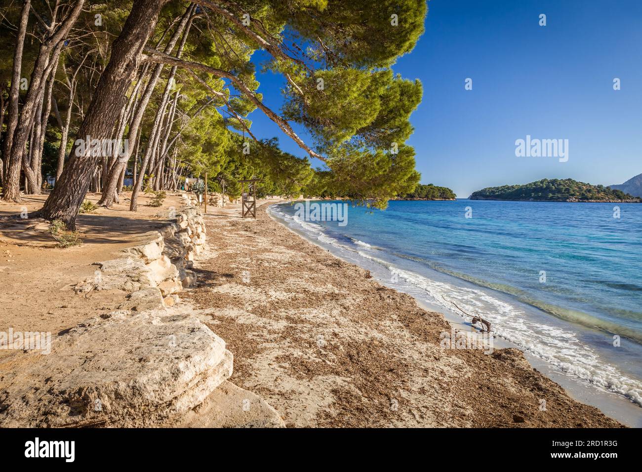 geography / travel, Spain, Majorca, harbour de Pollenca, beach Platja ...