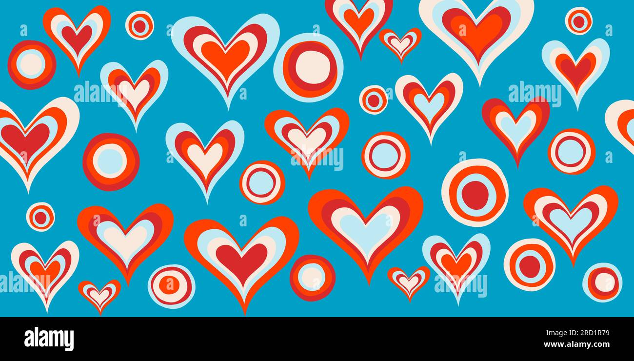 Concentric hearts Stock Vector Images - Alamy