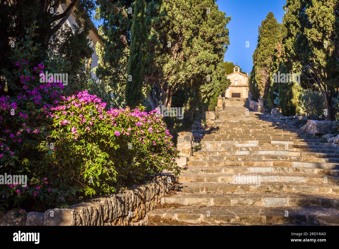 geography / travel, Spain, Majorca, Pollenca, chapel Eglésia del ...