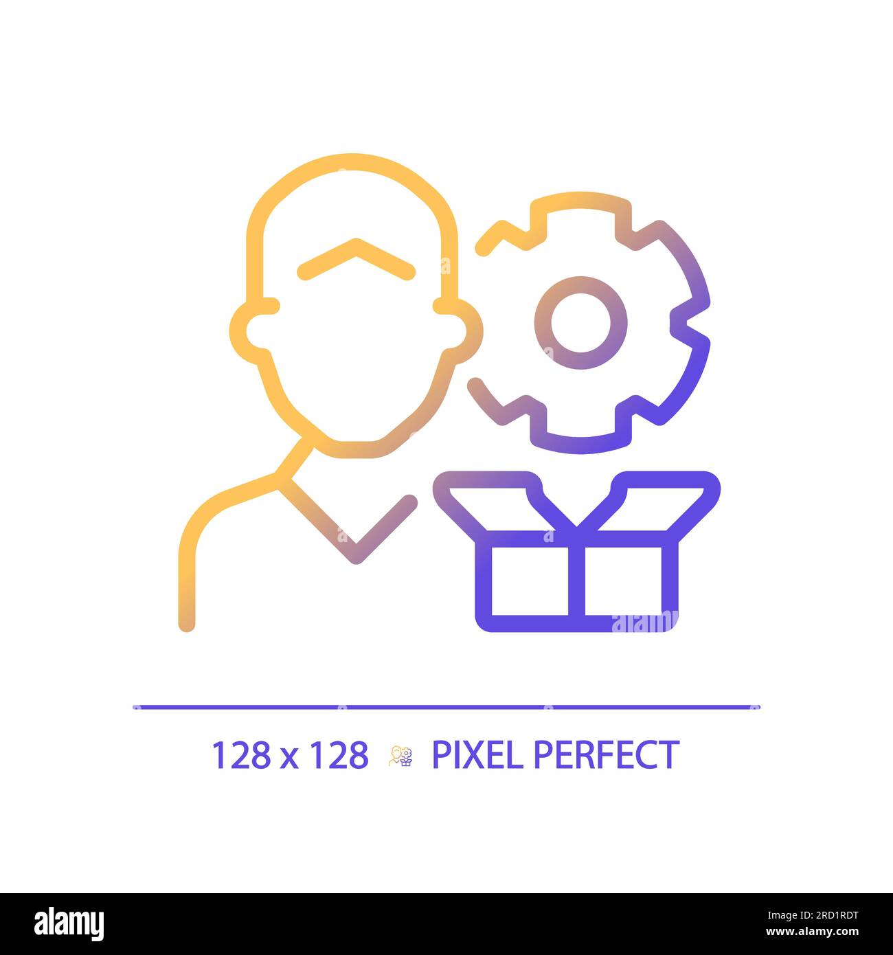 Task support icon flat Cut Out Stock Images & Pictures - Alamy