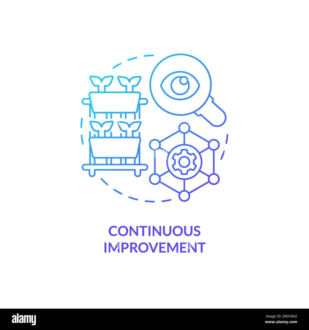 Thin line continuous improvement icon concept Stock Vector Image & Art ... Thin line continuous improvement icon concept Stock Vector Image & Art ...