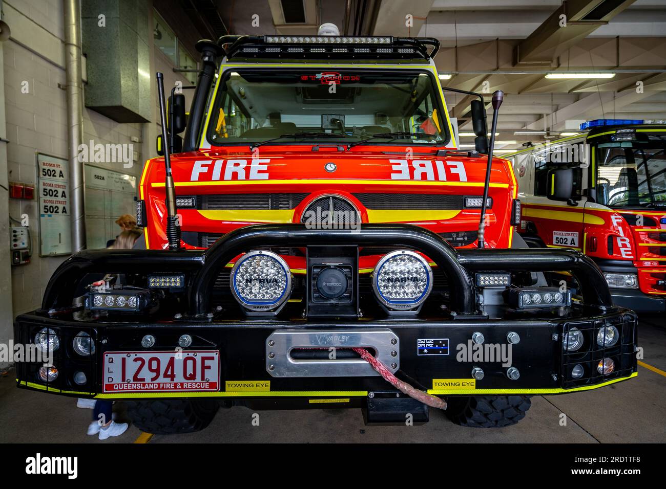 Brisbane, Australia - Mercedes firefighter truck Stock Photo - Alamy