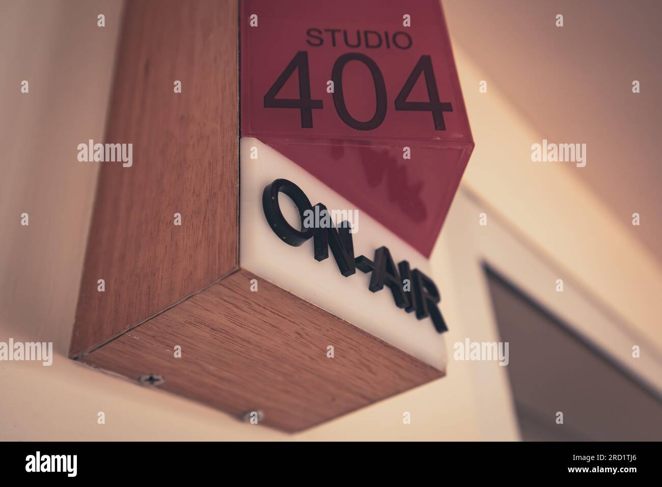 On air tv and radio studio sign Stock Photo - Alamy