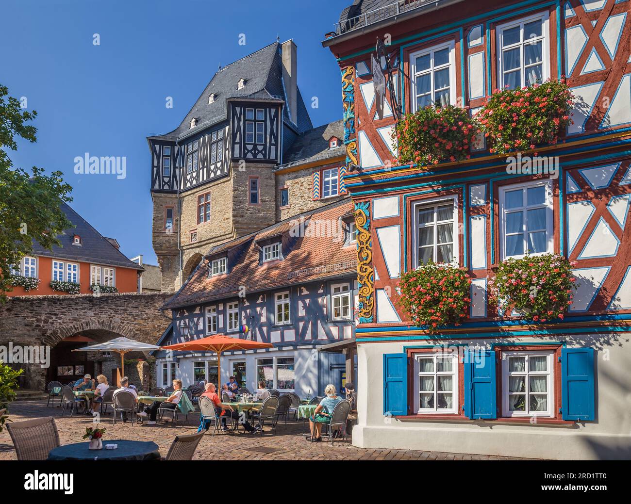 geography / travel, Germany, Hesse, Idstein, marketplace and Idstein ...