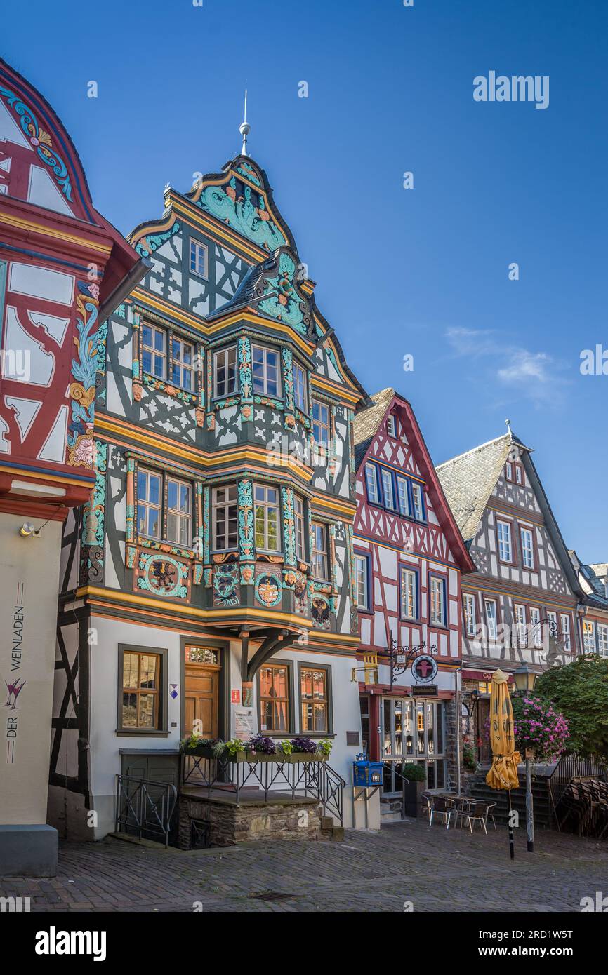 geography / travel, Germany, Hesse, Idstein, splendid half-timbered ...