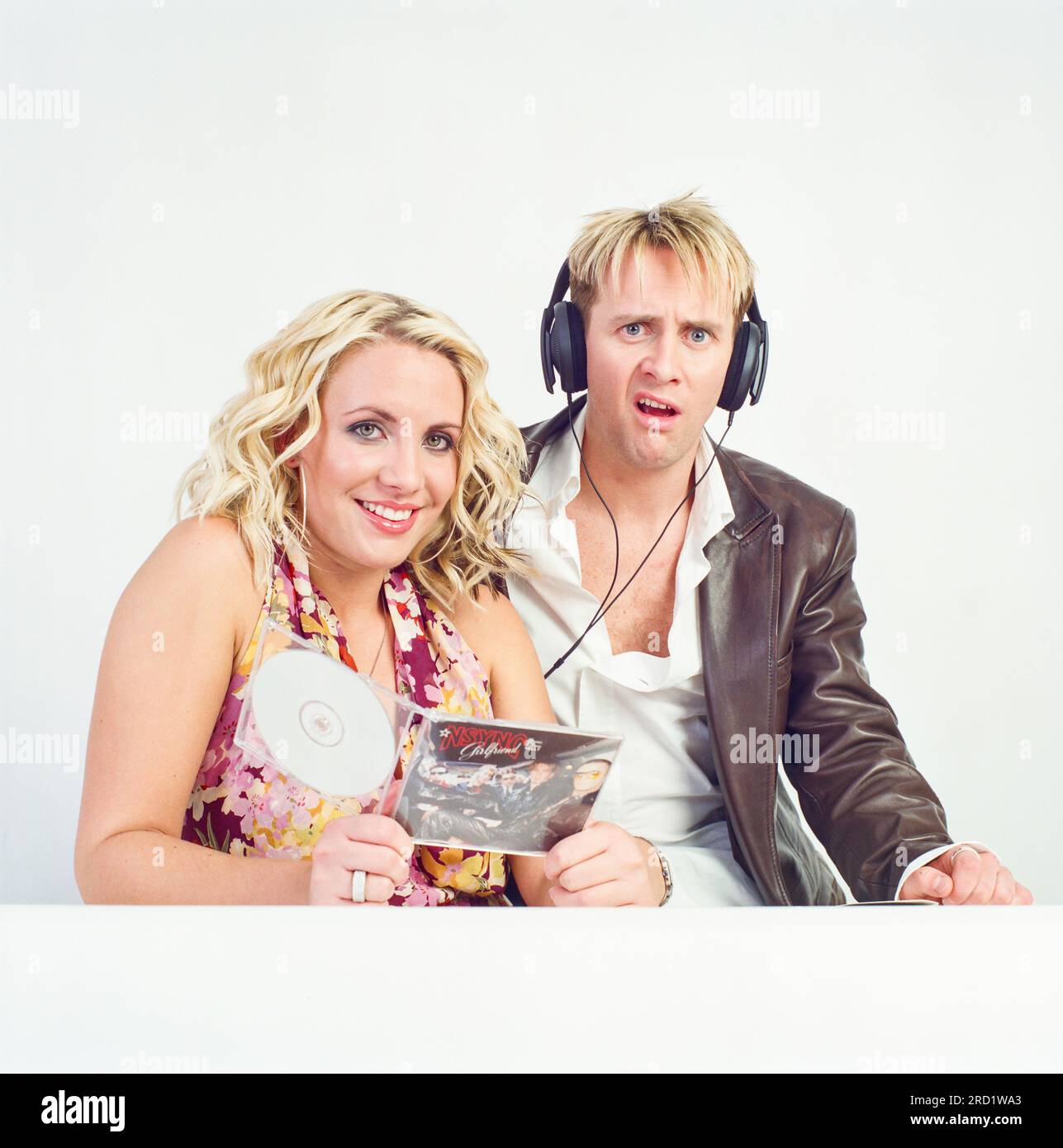 Ian "H" Watkins and Claire Richards from the pop band Steps. February ...