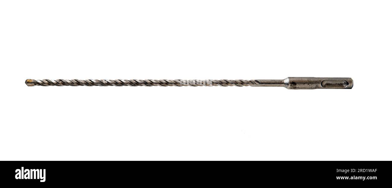Concrete drill bit for perforator isolated on white Stock Photo - Alamy