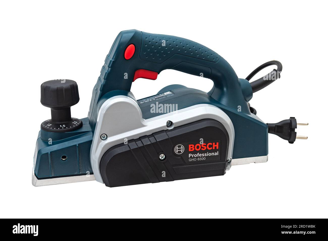 Modern Bosch electric planer isolated on white Stock Photo - Alamy