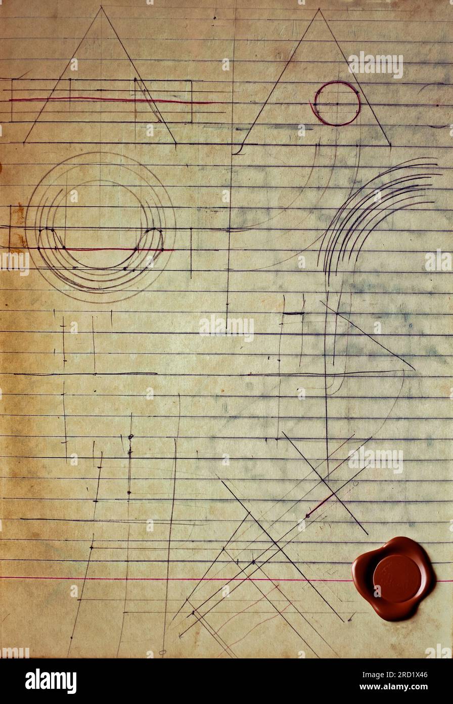 Vintage technical drawings hi-res stock photography and images - Alamy