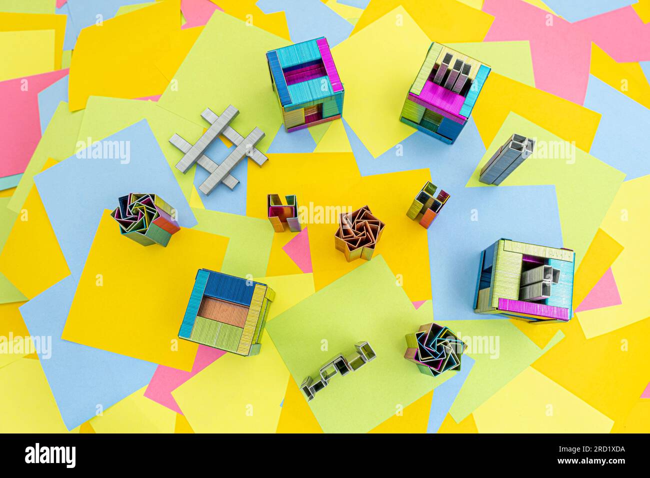 creativity to make staples in different forms with a background of ... creativity to make staples in different forms with a background of ...