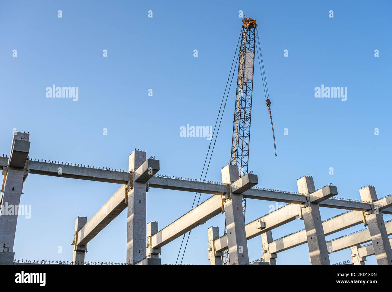 concrete beams at the municipal stadium building site Stock Photo - Alamy