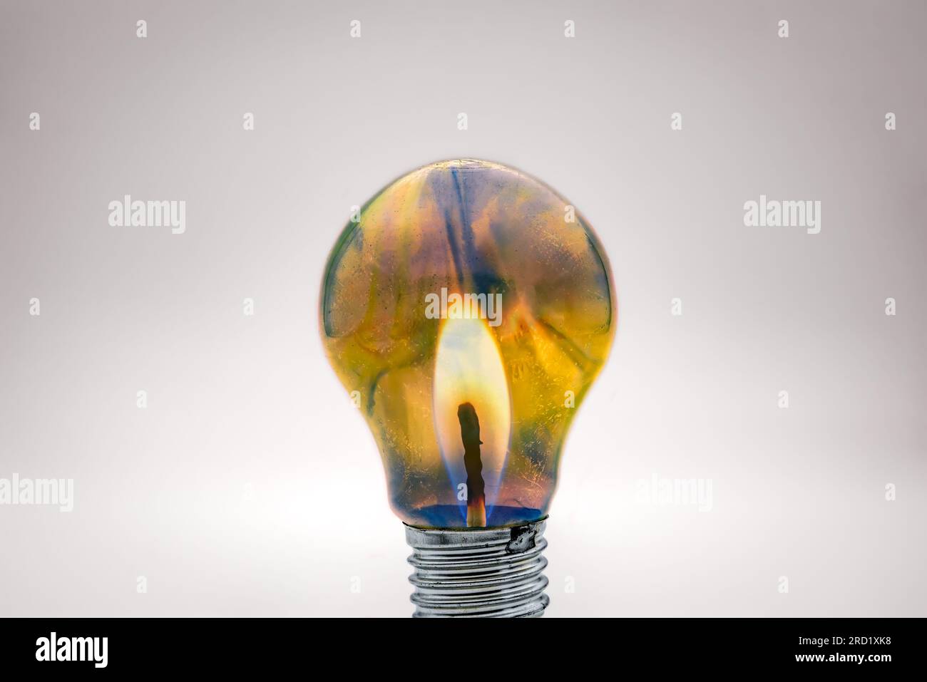Lightbulb candle flame hi-res stock photography and images - Alamy