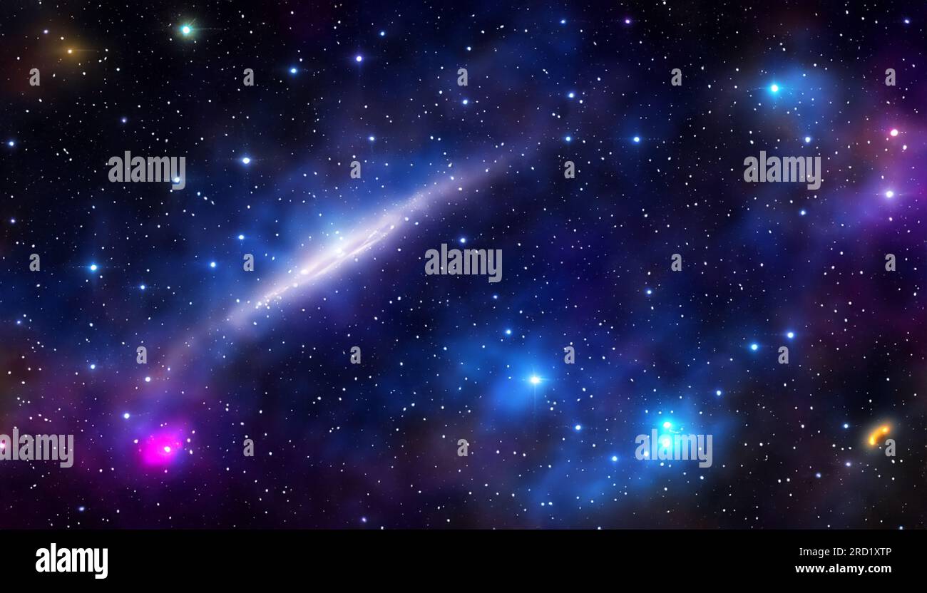 Space scene with planets, stars and galaxies Stock Photo - Alamy