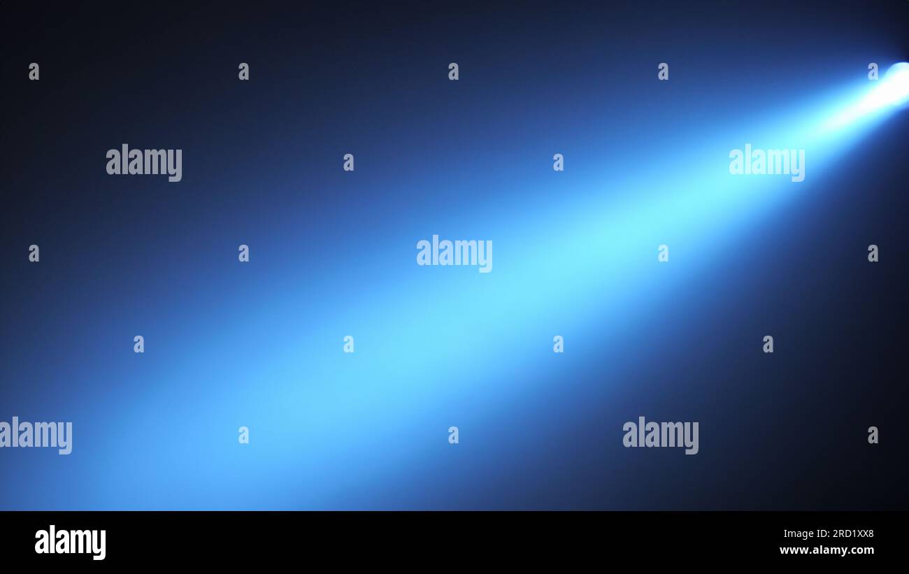 projector bluelight beam through smoke for movie and cinema at night ...