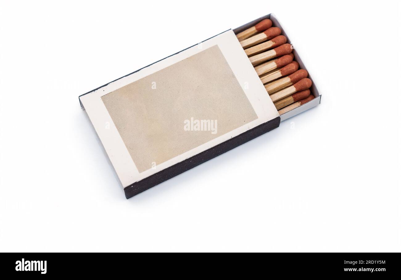 vintage box matches with match sticks Stock Photo - Alamy