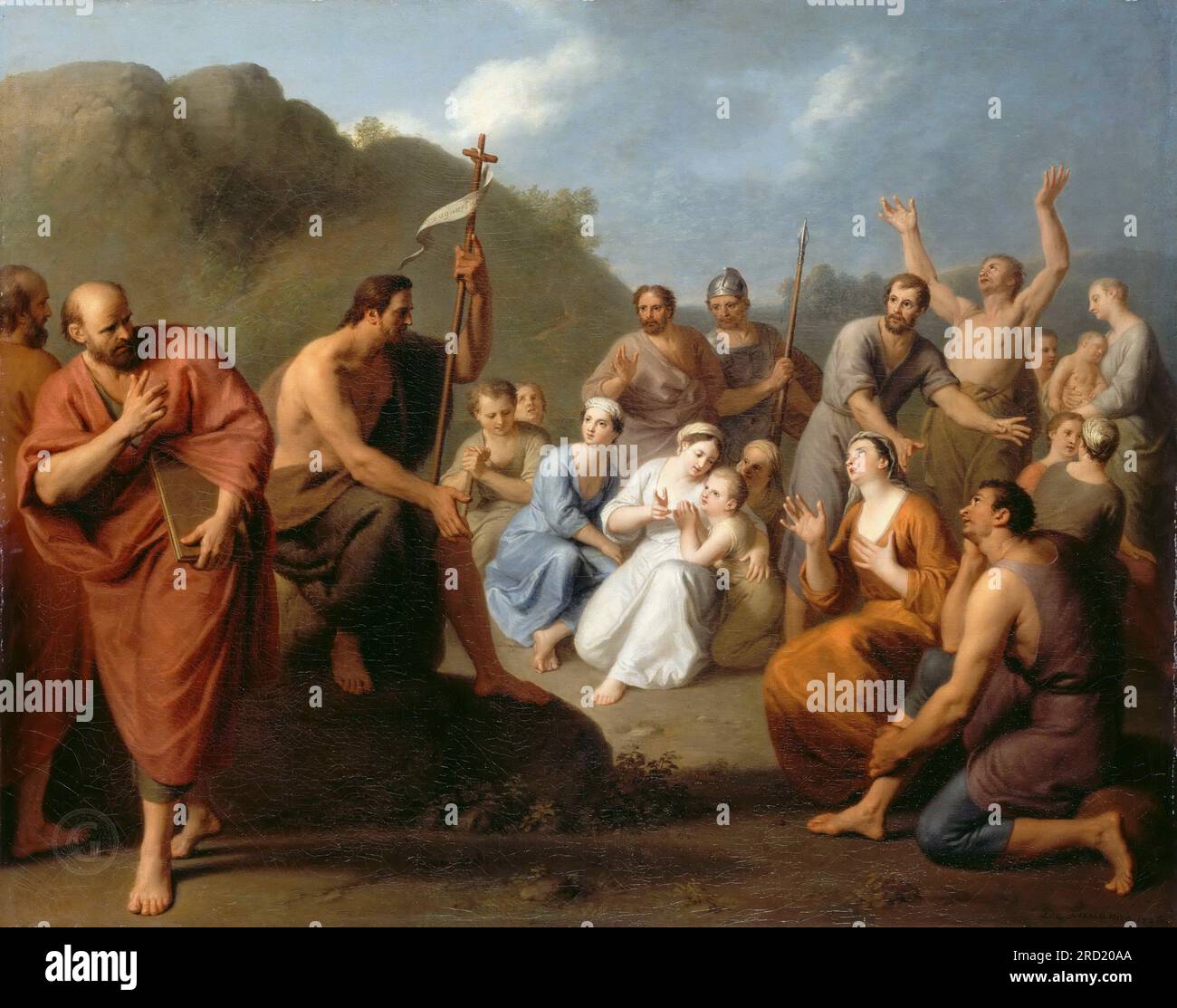 Henri Antoine de Favanne – Saint John the Baptist Preaching Stock Photo ...
