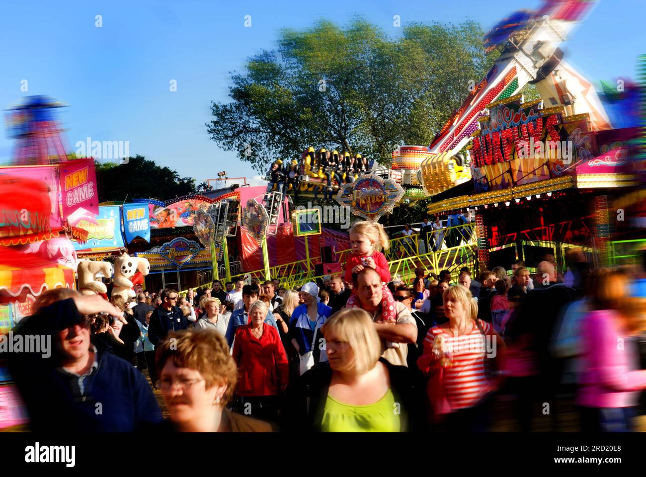 The Hoppings funfair, Newcastle upon Tyne Stock Photo - Alamy