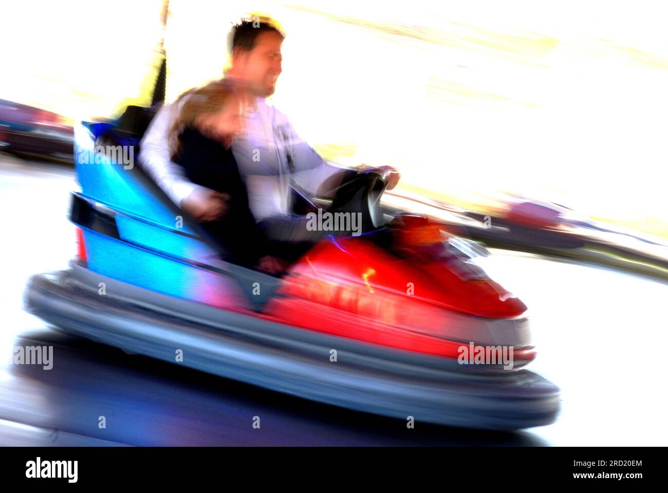 Dodgem cars at The Hoppings funfair, Newcastle upon Tyne Stock Photo ...