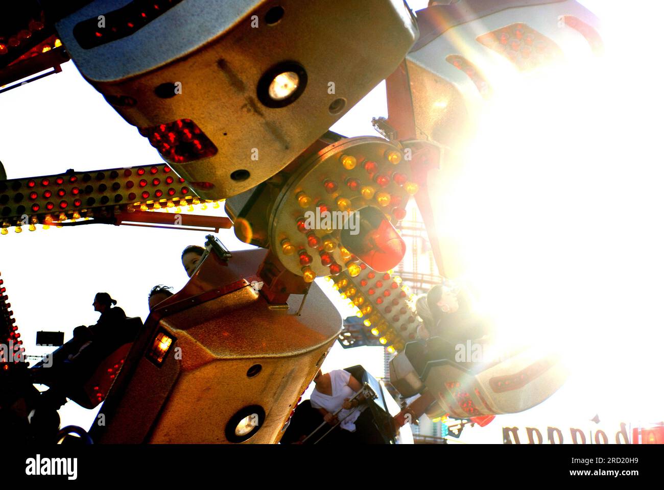 Ride at The Hoppings funfair, Newcastle upon Tyne Stock Photo - Alamy