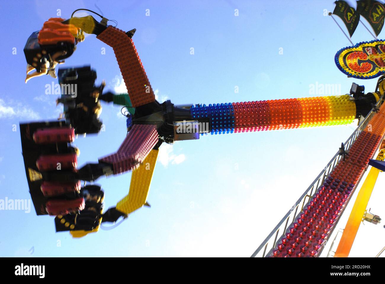 Ride at The Hoppings funfair, Newcastle upon Tyne Stock Photo - Alamy