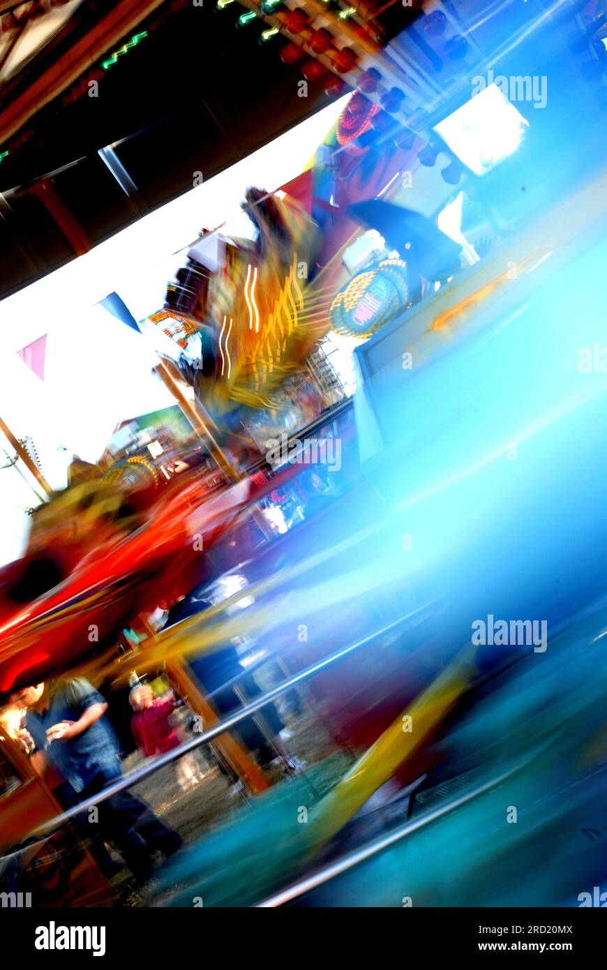 Rides at The Hoppings funfair, Newcastle upon Tyne Stock Photo - Alamy