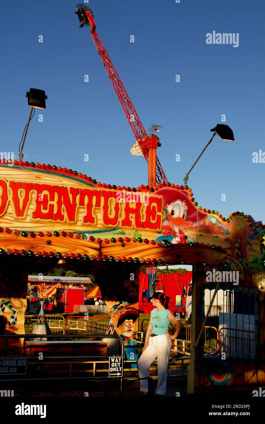 Rides at The Hoppings funfair, Newcastle upon Tyne Stock Photo - Alamy