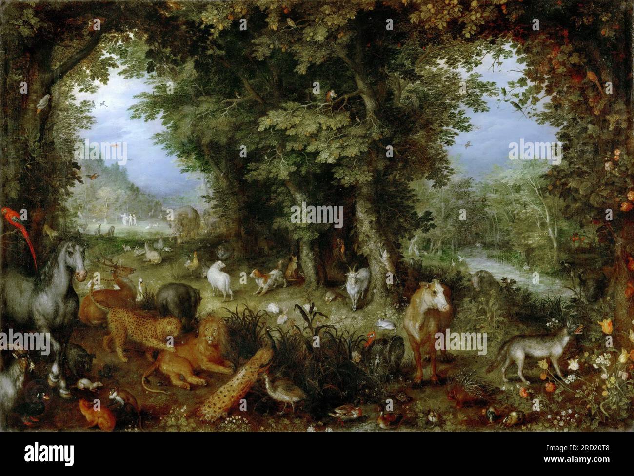 Jan Brueghel the elder -- Earthly Paradise c.1621, 4 Stock Photo - Alamy