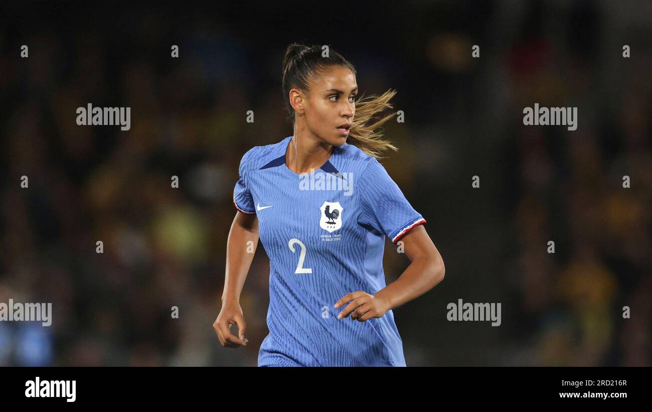 France's Maelle Lakrar during their friendly soccer match against ...