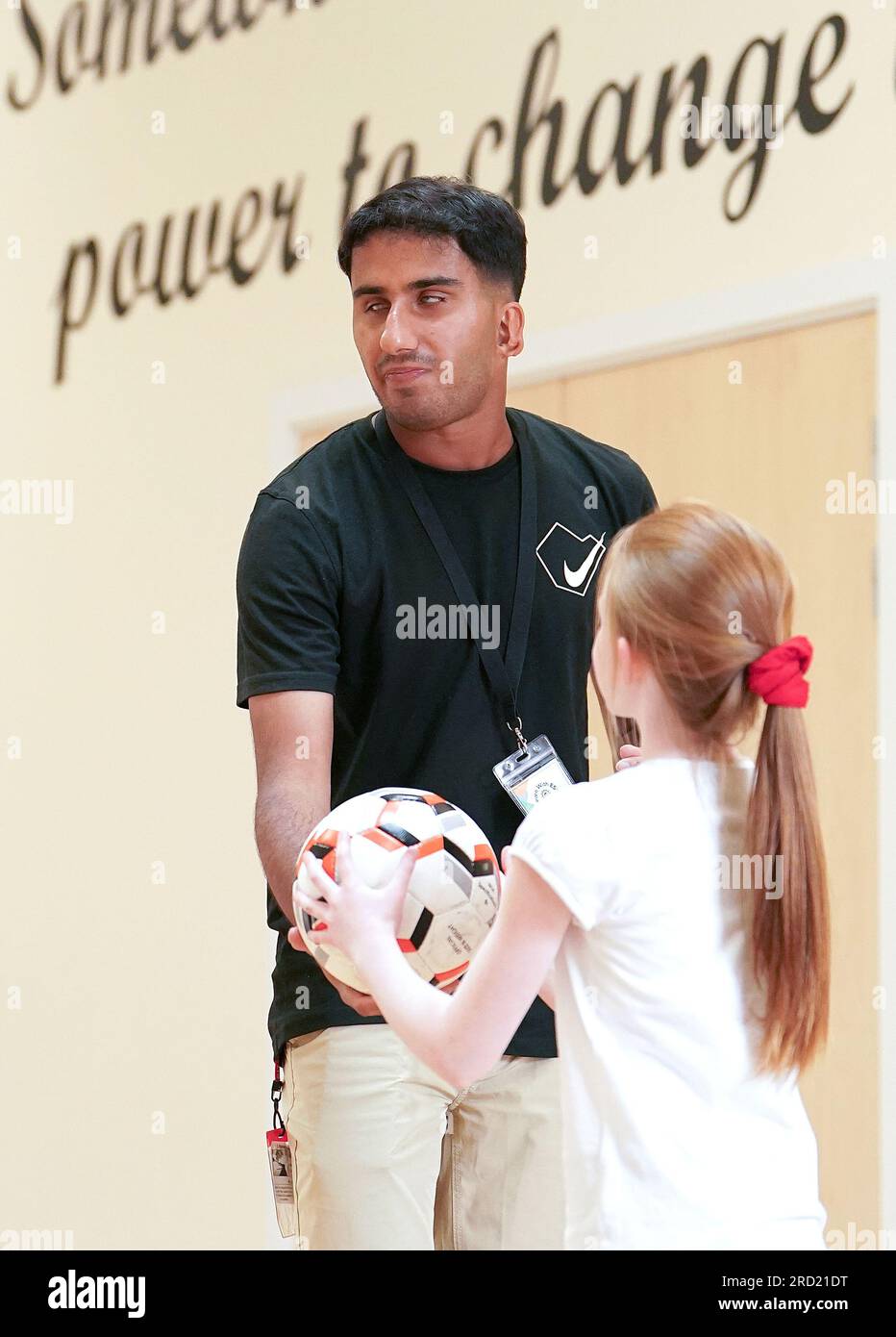 England blind footballer, Azeem Amir, who is preparing for the ...