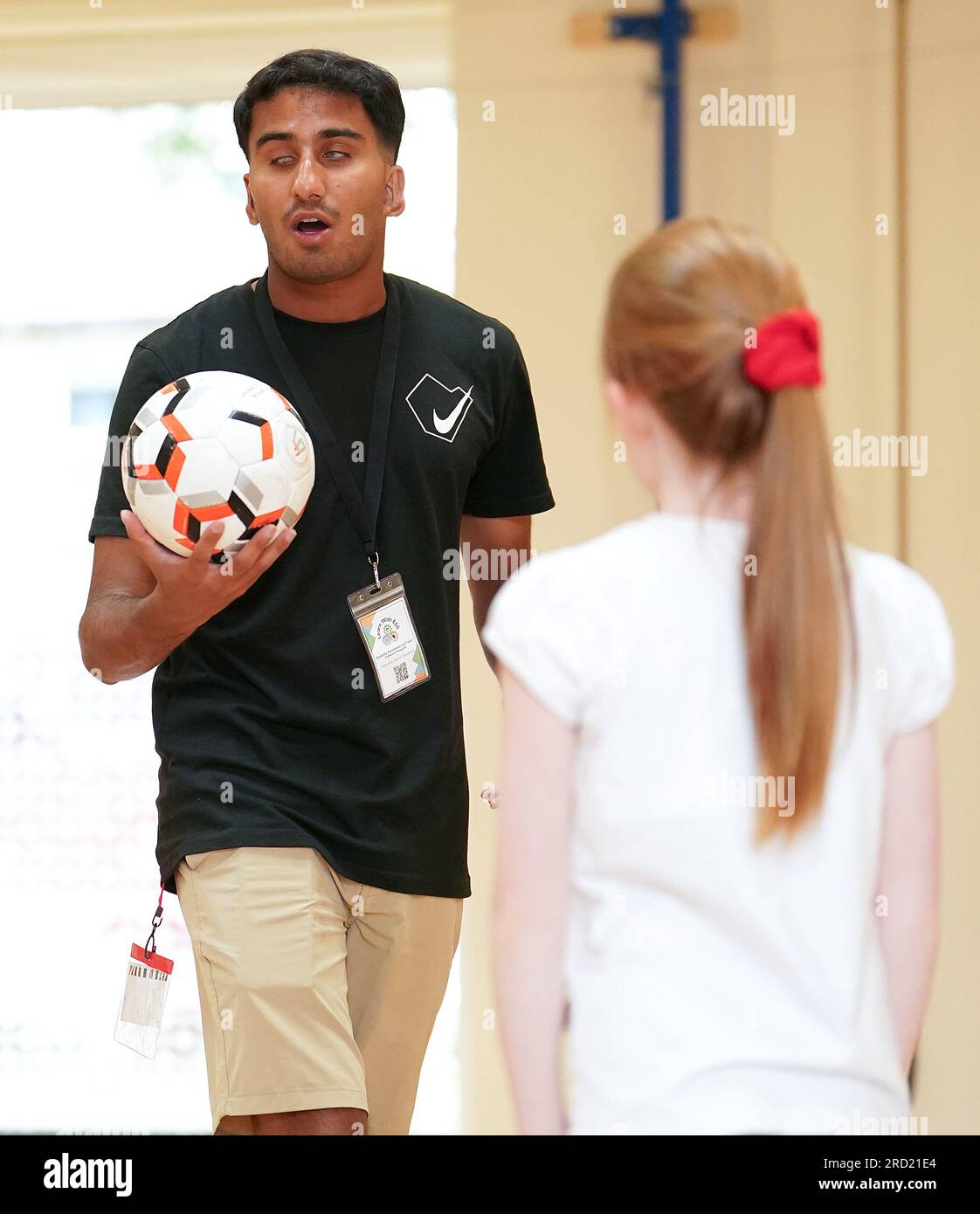 England blind footballer, Azeem Amir, who is preparing for the ...