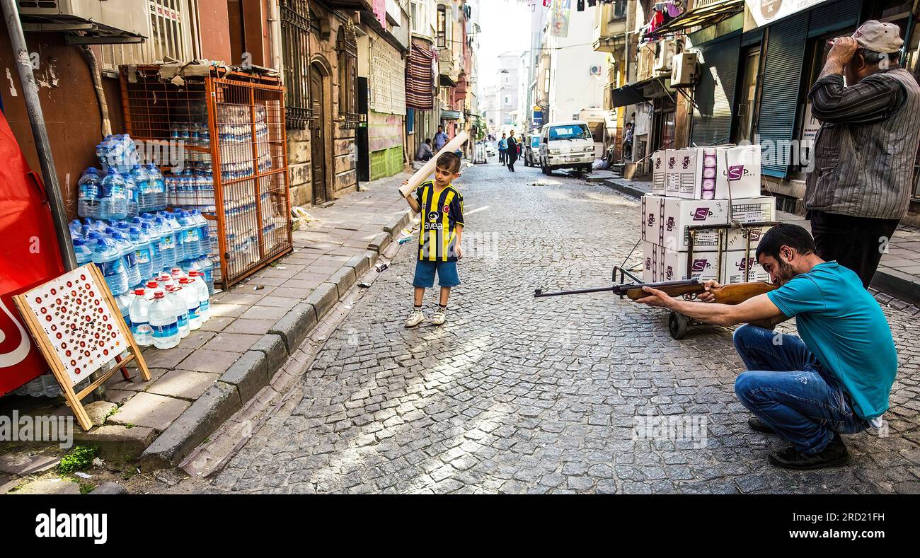 Shooting straight Stock Photo - Alamy