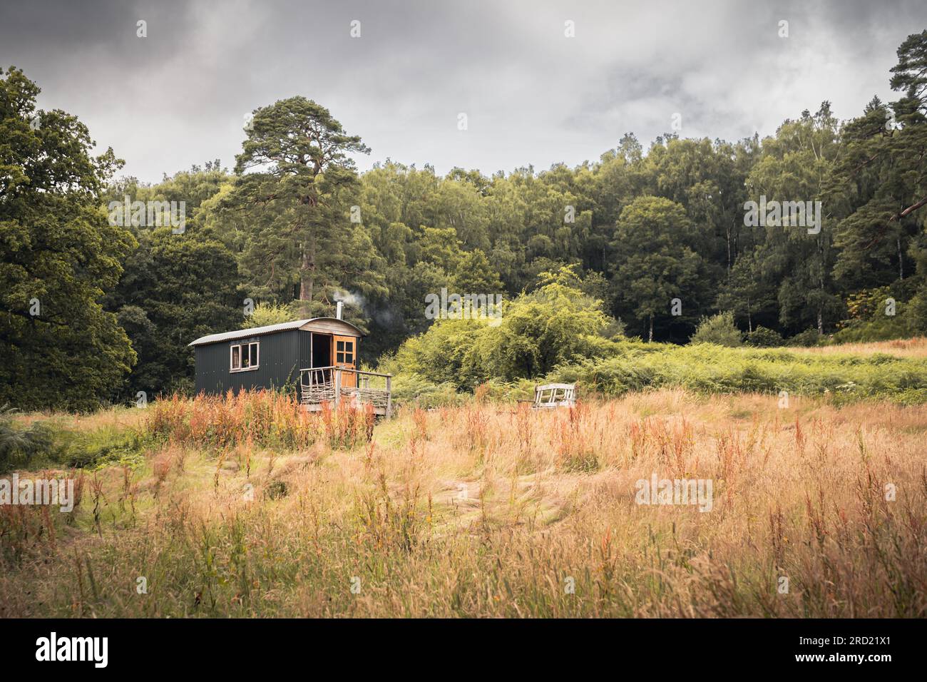 shepherds hut in scotland Stock Photo - Alamy