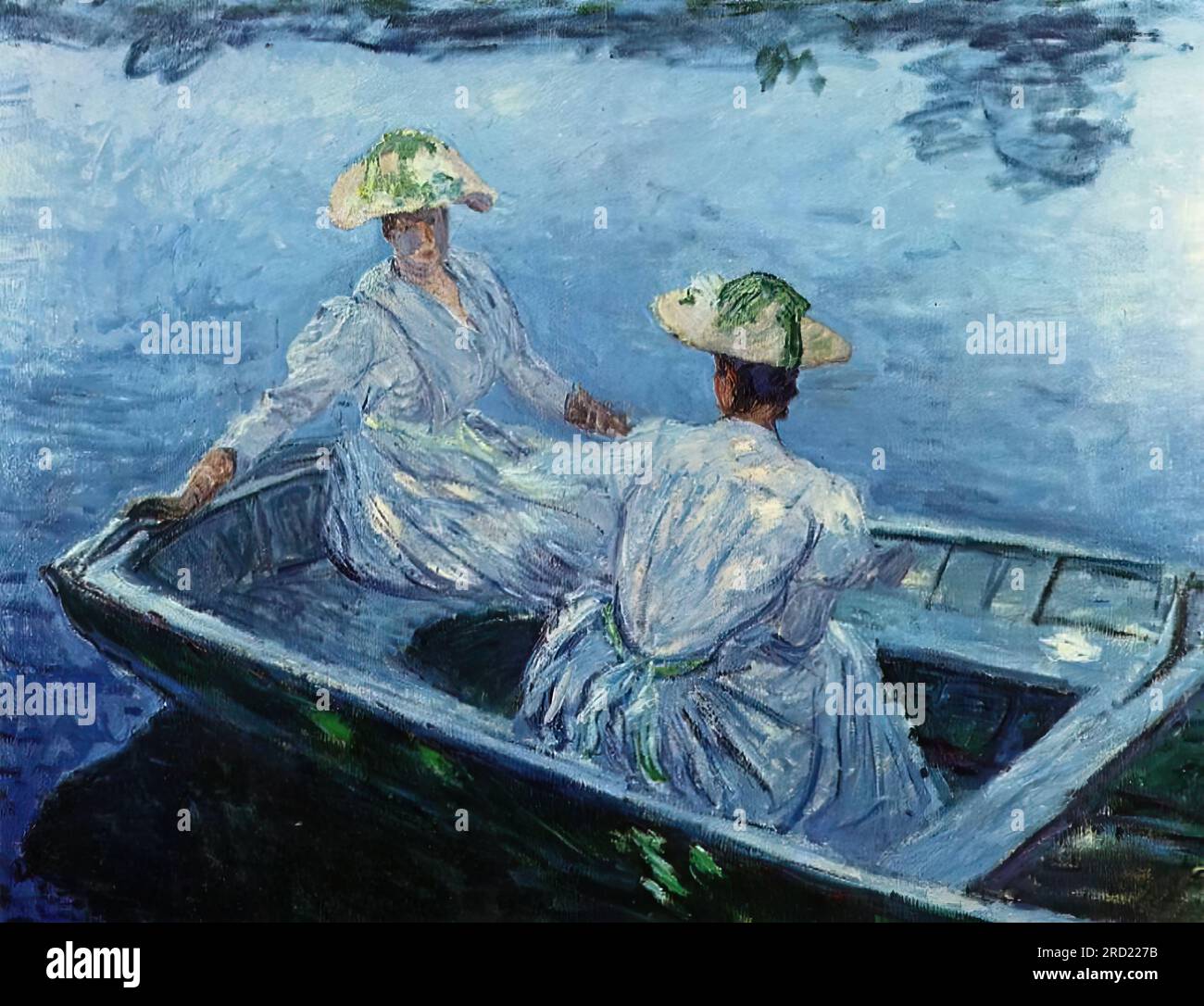 Claude Oscar Monet – The Blue Row Boat 1887 Stock Photo - Alamy