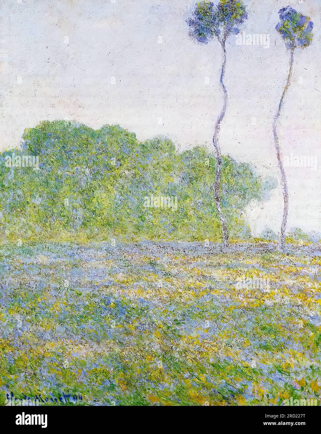 Claude Oscar Monet – Springtime. Meadow at Giverny 1894 Stock Photo - Alamy