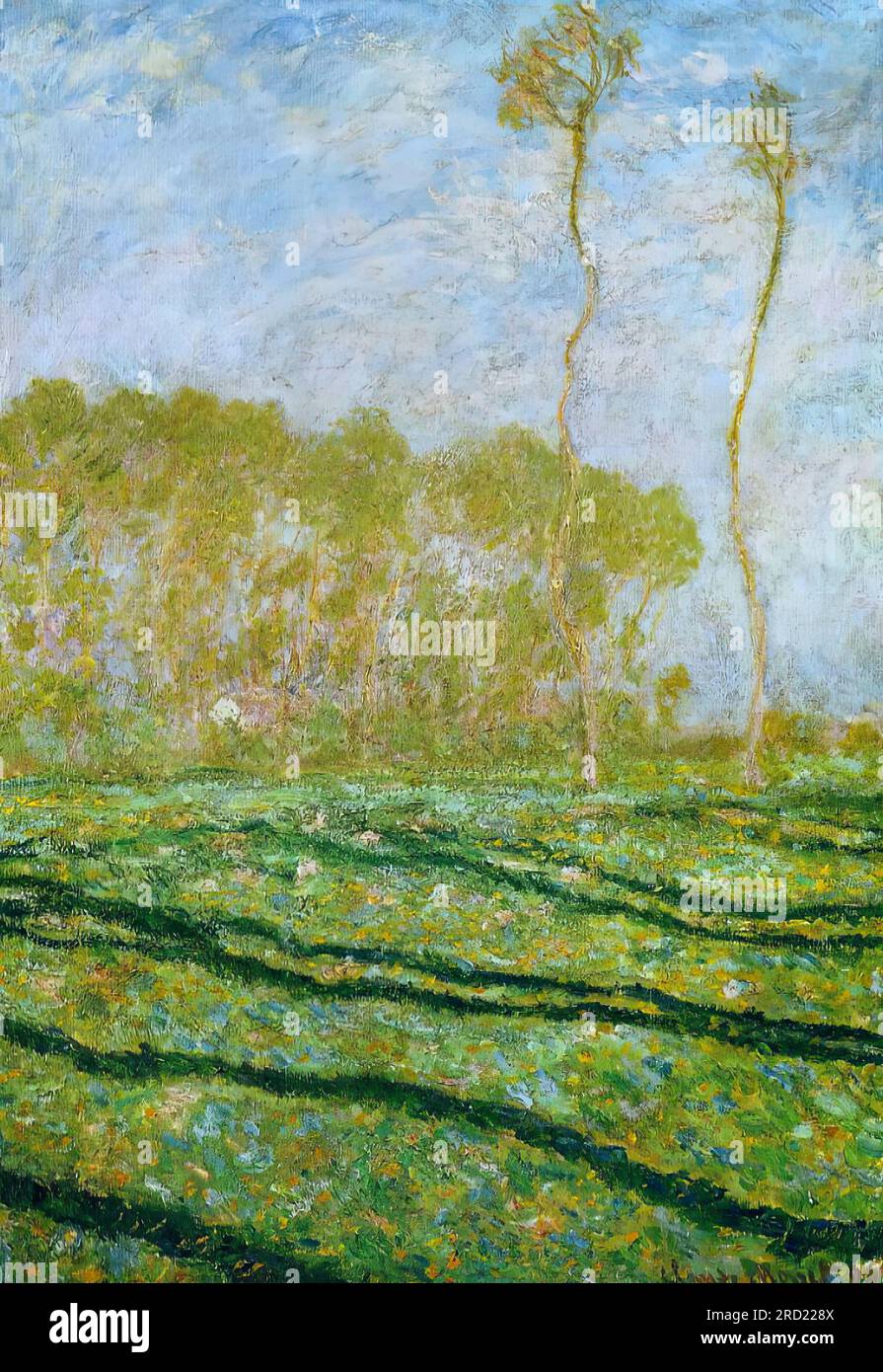 Claude Oscar Monet – Springtime Landscape at Giverny 1894 Stock Photo ...