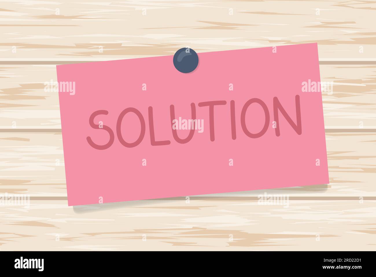 solution word written on memo paper- vector illustration Stock Vector ...