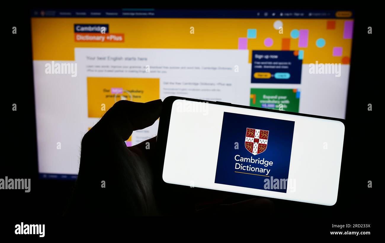 Cambridge dictionary logo hi-res stock photography and images - Alamy