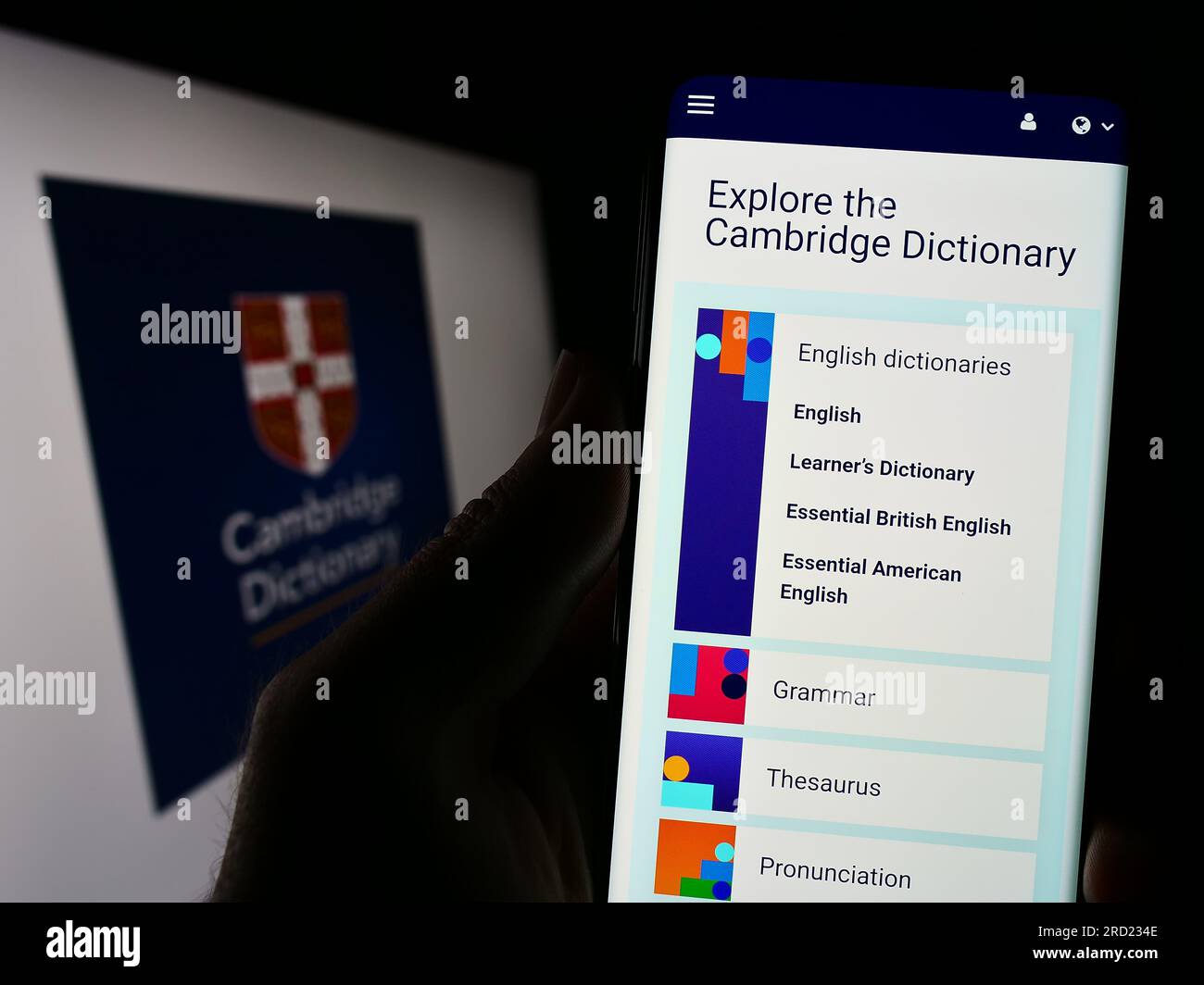 Cambridge dictionary logo hi-res stock photography and images - Alamy